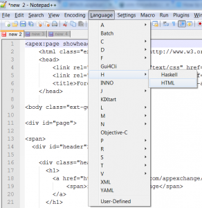 Apex and Visualforce syntax highlighting in Notepad++