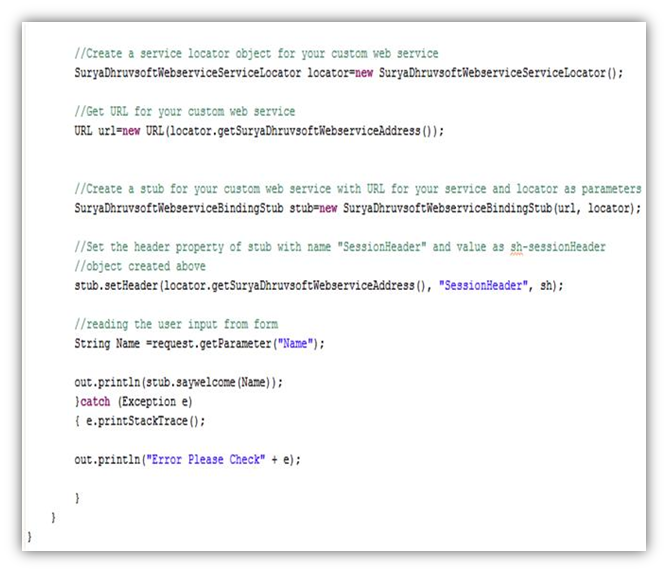 Custom Apex Soap Based Web Services In Salesforce Access From Java