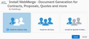 Document Merge for Salesforce CRM using WebMerge